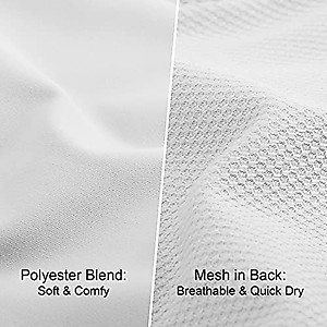 baleaf Women's Long Sleeve Crop Top Workout Athletic Shirt Running Top Slim Fit White S