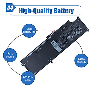 Dentsing XCNR3 Battery Replace for Dell Latitude 13 7370 Ultrabook Series 0XCNR3 WY7CG WV7CG 0WV7CG 7.6V 34Wh/4250mAh 4-Cells