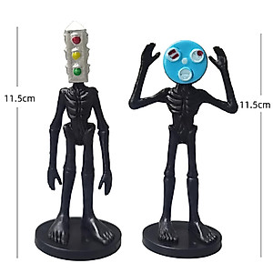 GLXYSN 8Pcs Action Figure Horror Cartoon Movies Character Action Figure Model for Kids Birthday Party Cake Topper Halloween Parties Decoration