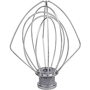 KITCHPOWER K45WW Wire Whip Attachment for Tilt-Head Stand Mixer for KitchenAid Stainless Steel Egg Cream Stirrer, Flour Cake Balloon Whisk