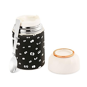 Spooky Eyes Kids Womens Insulated Food Jar Container with Spoon 17oz/500ml Containers With Lids Stainless Steel Vacuum Leak Proof Food Storage for Insulated Hot Food
