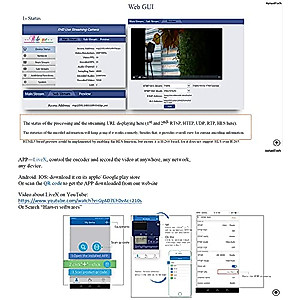 HaiweiTech FHD 1920Px1080P 30fps H.264 H.265 Mini Wireless Streaming Webcam, Live Streaming Camera for Facebook, YouTube, Live Church Streaming, Live Wedding
