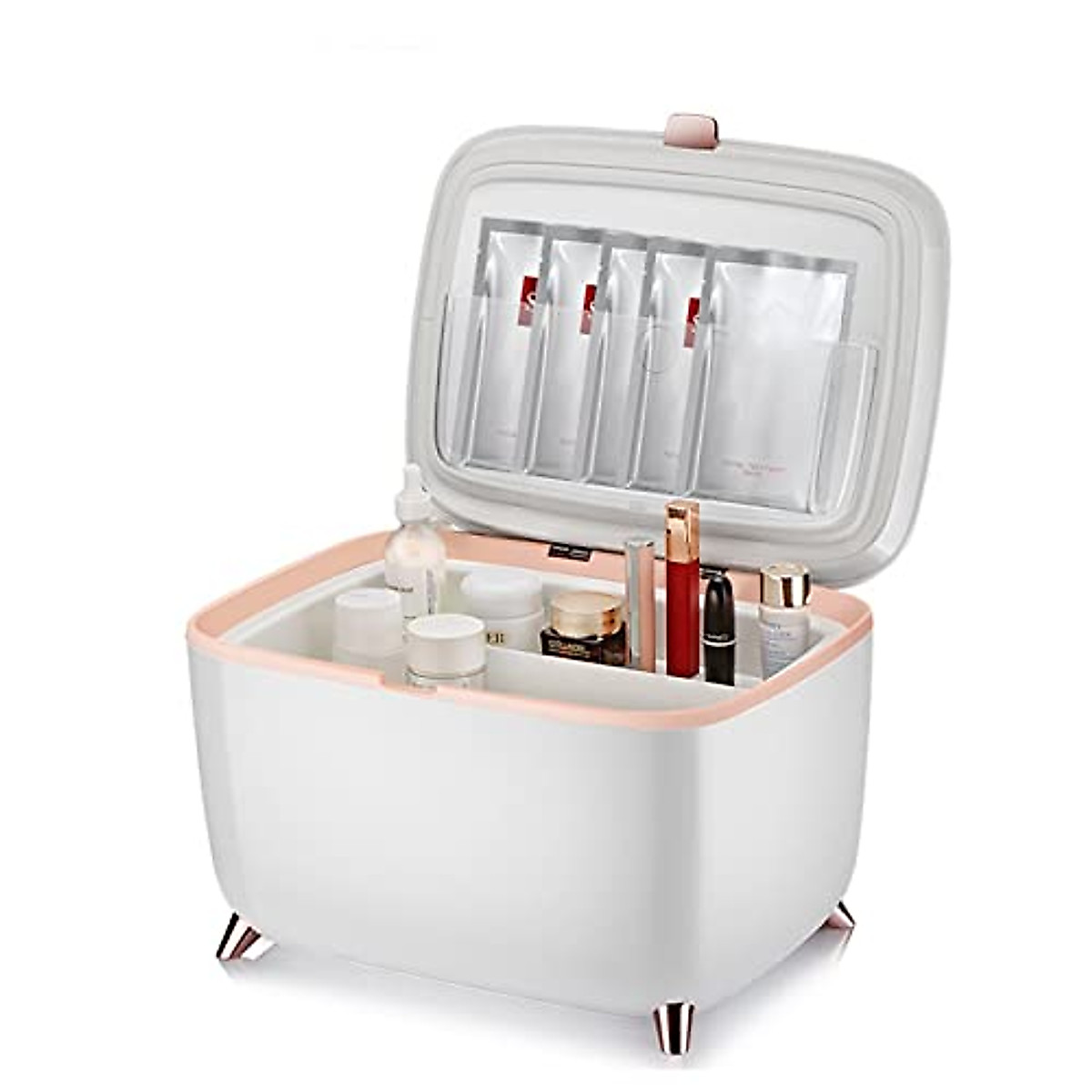 YAARN Small Fridge for Bedroom Refrigerator 9L Mask Skin Care Cold Storage Cosmetic Small Refrigerator Mini Intelligent Temperature Control Box