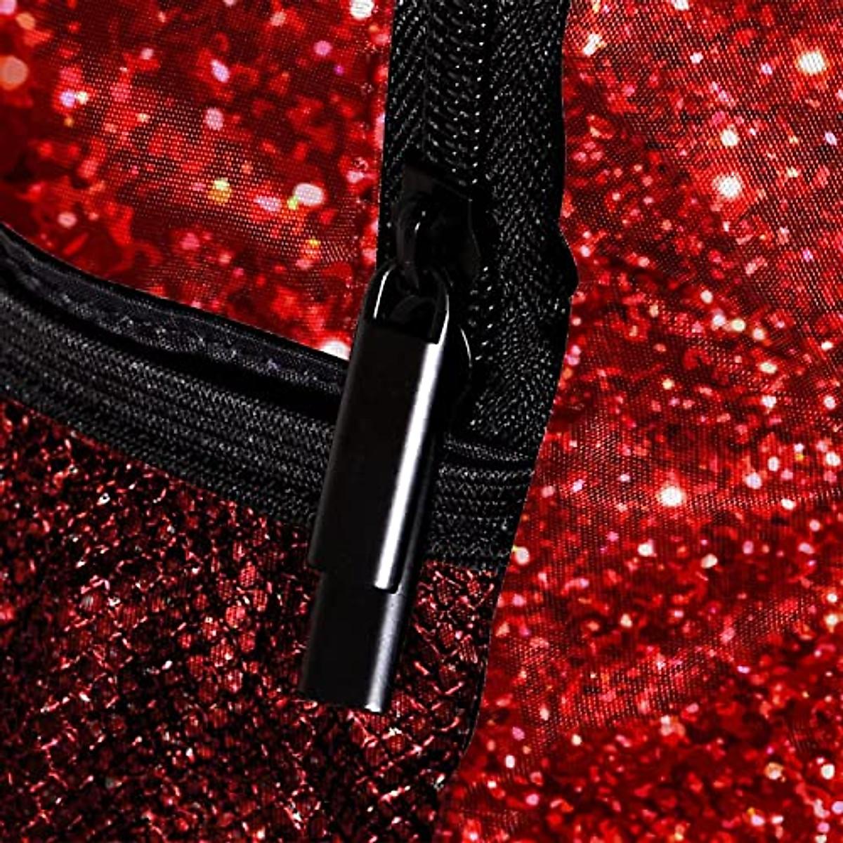 Cute Fashion Mini Backpack Pack Bag Red Glitter Sequins Pattern