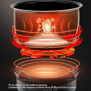 Mini Rice Cooker, 2L Portable Stick Proof Multifunctional Travel Rice Cooker with Inner Pot Steam Basket, 24H Reservation, Cooking Heating and Keeping Warm for Cars,