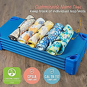 ECR4Kids Nap Mat Companion, Portable Bedding, Loopty Loop, 1-Piece