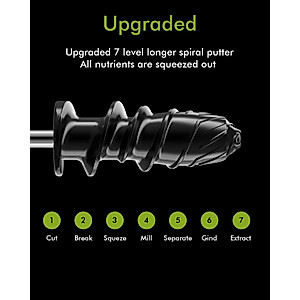 Efficient Masticating Juicer, Easy-to-Clean Cold Press Machine with Reverse Function, High Yield, BPA-free, Enjoy Fast Juice Experience for Nutrient-Rich Fruits & Veggies, Green