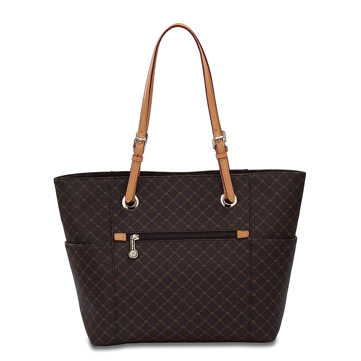 Rioni New Signature (Brown) - Saddle Tote Bag St-20264