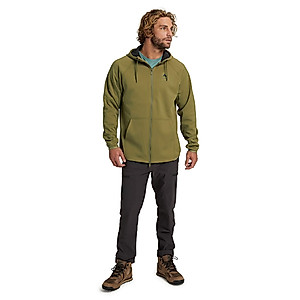 Burton Mens Crown Weatherproof Full-Zip Fleece, Martini Olive, Medium