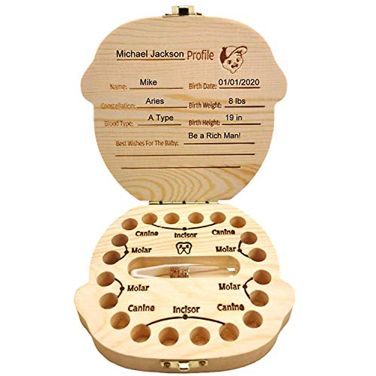 Baby Tooth Fairy Box Keepsake for Boys| Tooth Holder for Kids | Baby Party & Birthday Gift -Upgraded