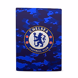 Head Case Designs Officially Licensed Chelsea Football Club Camouflage Mixed Logo Vinyl Faceplate Gaming Skin Decal Compatible with Sony PlayStation 5 PS5 Digital Console and DualSense Controller