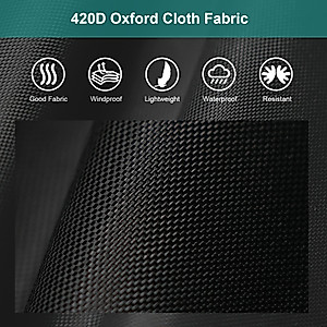 Outdoor Daybed Cover 90 Inch Patio Round Daybed Cover 420D Waterproof Heavy Duty Oxford Fabric Garden Furniture Cover (Black)…