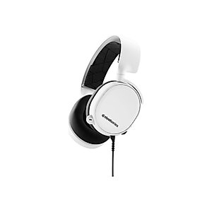 SteelSeries Arctis 3 - All-Platform Gaming Headset for PC - PlayStation 5 and PS4, Xbox One, Nintendo Switch, VR, Android and iOS - White
