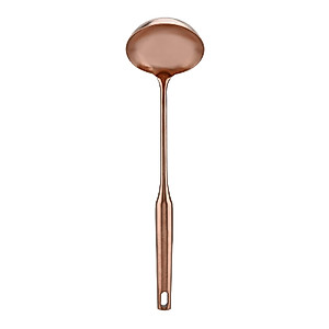 Stainless Steel Ladle Spoon Kitchen Turner, Big Soup Ladle Useful Kitchen Turner Cooking Tool Utensil Tool (Soup Ladle-Rose Gold)