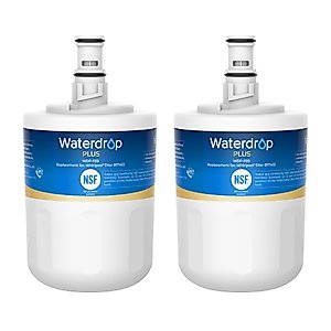 Waterdrop Plus 8171413 Refrigerator Water Filter, Replacement for Whirlpool® 8171413, EDR8D1, Kenmore® 46-9002, NLCS200, NSF 401&53&42 Certified, 𝐑𝐞𝐝𝐮𝐜𝐞 𝐏𝐅𝐀𝐒, Pack of 2
