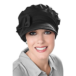 Versatility Newsboy Hat-Caps for Women with Chemo Cancer Hair Loss Luxury Bamboo - Cameo Pink
