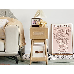 StorageWorks 3-Pack Decorative Storage Baskets with 2-Pack Narrow Storage Bins