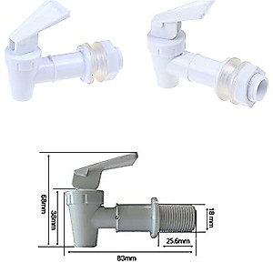 Beer Faucet Kit, Plastic Water Dispenser Tap Thread Dia Bottled Spigot Faucet Bibcocks Pipe Valve 1/4/10Pcs (Color : 4PCS)