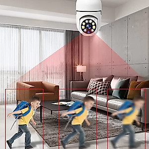 SECUEYE E26 Bulb Camera 5MP WiFi 2.4GHz 5GHz Pan/Tilt 10X Zoom Automatic Tracking Color Night Motion Detection 2-Way Audio SD Card Recording