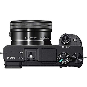 Sony a6400 4K Mirrorless Camera ILCE-6400L/B (Black) with 16-50mm f/3.5-5.6 and 55-210mm F4.5-6.3 2 Lens Kit and 0.43x Wide Angle + 2.2X Telephoto + Deco Gear Extra Battery Remote & Flash Bundle