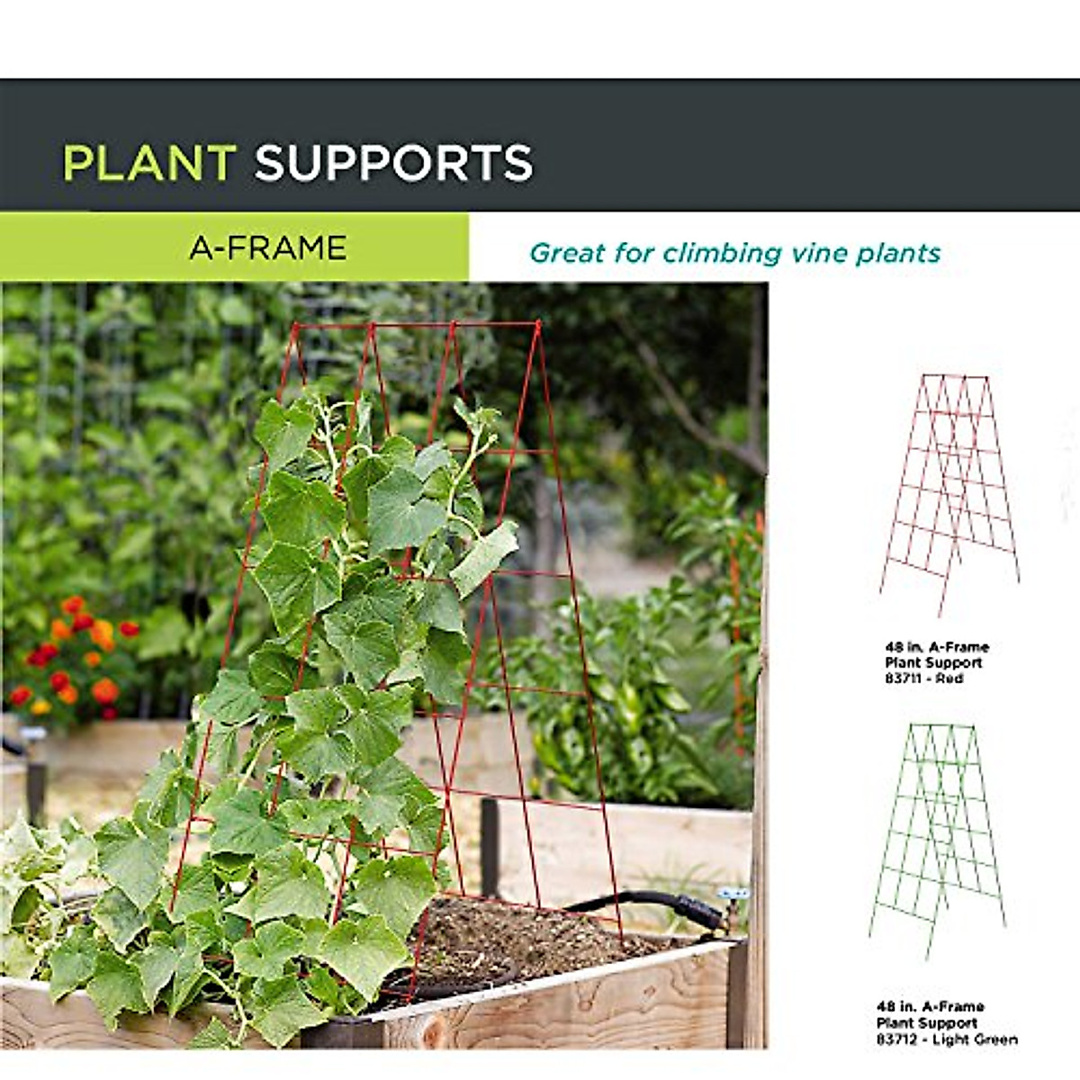 Panacea Products (83712) 46" x 18" A Frame Light Green Trellis