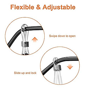 SCWJTF 4PCS Premium Nylon Eyeglass Straps, Adjustable Eyewear Retainers, Anti-slip Eyeglass Chains Lanyard, Sport Sunglass Retainer Holder Strap for Men and Women's, with Free 3 Gifts