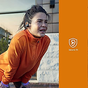 Philips A7306 True Wireless Sports Headphones with Detachable Ear Hooks, Heart-Rate Monitor, UV Cleaning Charging case, Awareness Mode, Waterproof, TAA7306BK