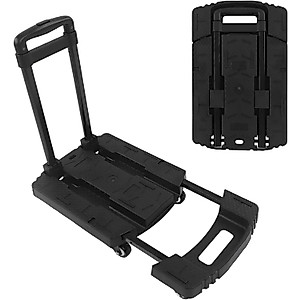 Platform Truck Platform Truck Adjustable Height Flat Handtruck Metal Folding Push Cart Load 440lbs Moving Dolly Cart Portable Flatbed Cart Reliable