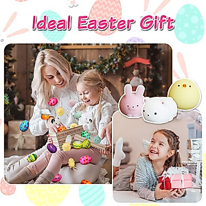 VIIPOO Easter Eggs Fidget Toy 20 Pack, Sensory Toys Set, Relieves Stress and Anxiety, Special Toys Assortment for Birthday Party Favors, Mochi Squishy Toys Mini Squishies, Children Gifts, Random