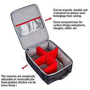 G-raphy Camera Bag Camera Cube DSLR SLR Mirroless Protection Bag for Cameras (Nikon,Sony Olympus,Canon,Kodak,Fujifilm,Panasonic etc, Lenses,and Other Accessories