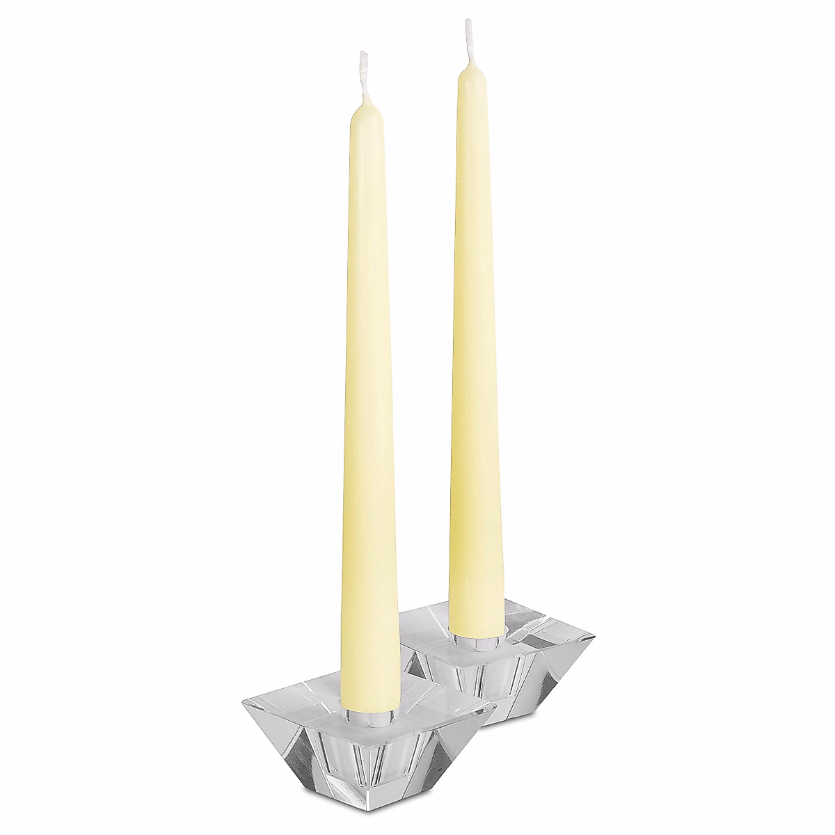 12 Pack Tall Taper Candles - 14 Inch Ivory Dripless, Unscented Dinner Candle - Paraffin Wax with Cotton Wicks - 12 Hour Burn Time