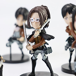 DATCH Anime Figures 6pcs Japanese Anime Figure Set Home Office Desktop Decoration Action Figures Toy Gift for Anime Fans