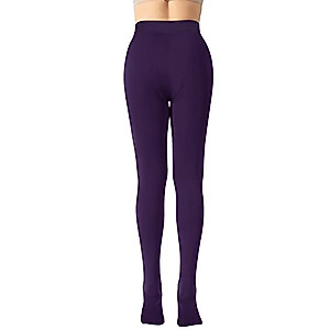 Women's Winter Warm Fleece Joggers Pants Lounge Sweatpant Pull On Walk Sweatpant(A-Purple,One Size)