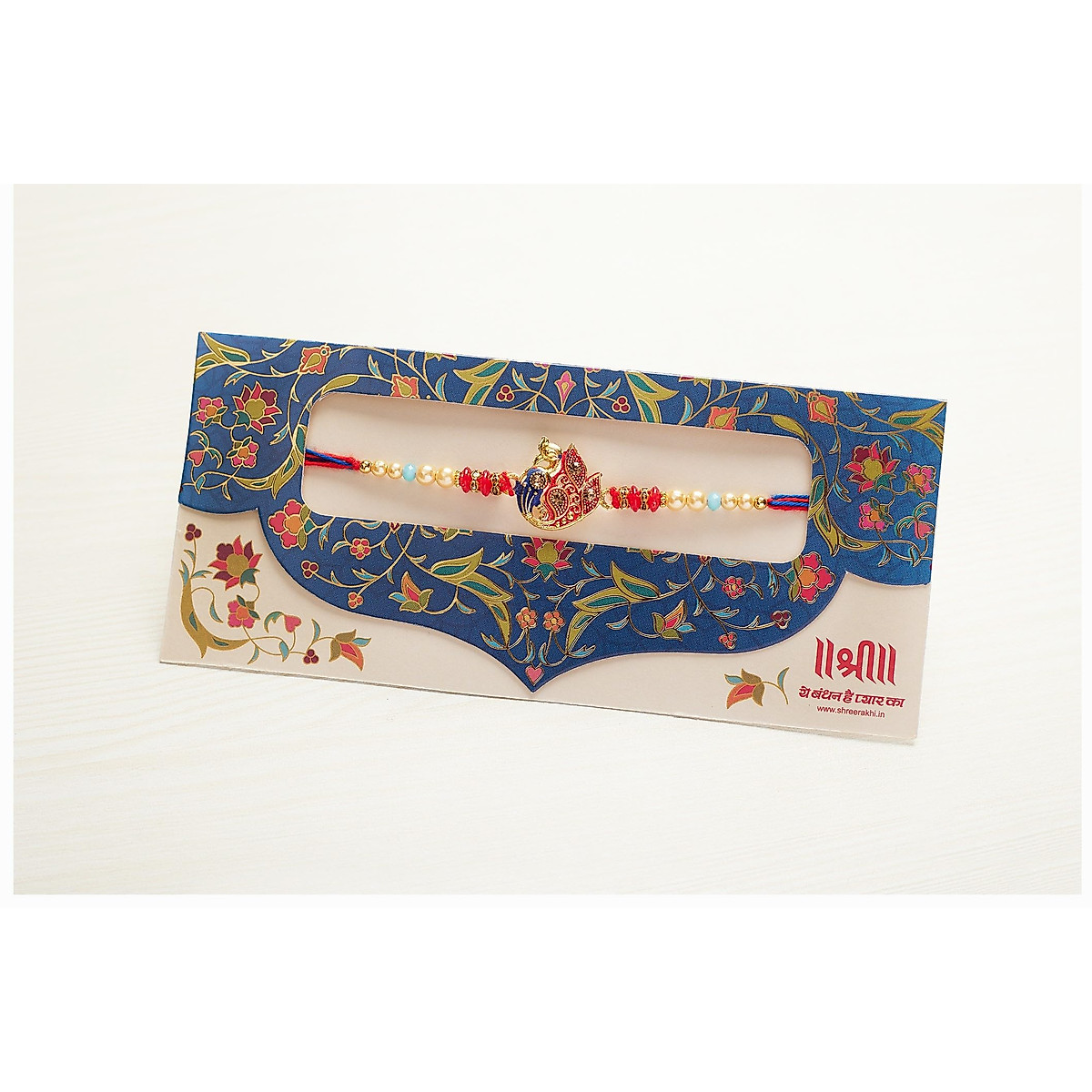 Auraecom Brotherhood Unraveled: Celebrate Raksha Bandhan with Our Charming Rakhis | Rakhi for Brother Bhaiya Bhabhi Traditional Handmade Quality Assorted Designer Rakhi, white diamond