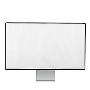 kwmobile Monitor Cover Compatible with Apple Studio Display - Dust Cover Computer Screen Protector - White