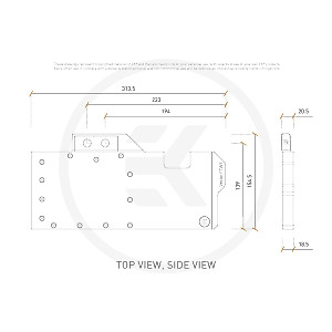 EK Water Blocks Compatible EK-Quantum Vector FTW3 RTX 3070 Ti D-RGB - Nickel + Acetal