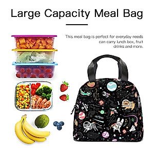 Giwawa Outer Space Lunch Bag for Boys Cat Dog Animal Lunch Box Insulated Lunch Box Lightweight Lunch Organizer Cooler Bag Kid School Women Men Adult