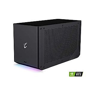 GIGABYTE AORUS RTX 3080 Gaming Box (REV2.0) eGPU, WATERFORCE All-in-One Cooling System, LHR, Thunderbolt 3, GV-N3080IXEB-10GD REV2.0 External Graphics Card