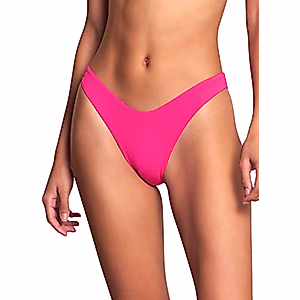 Maaji Women's Standard High Leg Cheeky Cut, Bright Pink