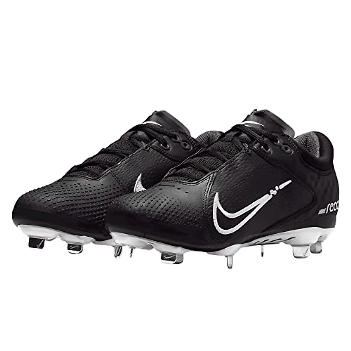 Nike Women's Hyperdiamond 4 Elite Softball Cleats (Black/Dark Grey/Barely Volt/White, us_Footwear_Size_System, Adult, Women, Numeric, Medium, Numeric_8)