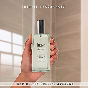 Instyle Fragrances | Inspired by Creed’s Aventus | Platinum Collection | Patchouli Musk | Men’s Eau de Parfum | CLEAN, Vegan, Paraben & Phthalate Free | Never Tested on Animals | 3.4 Fl Oz