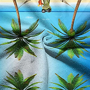 VunKo Summer Green Frog Kitchen Microfiber Hair Hand Dish Towel Home Soft Highly Absorbent Decorative Dishcloth for Bathroom Beach Hotel Gym Spa Yoga 16 x 28 in