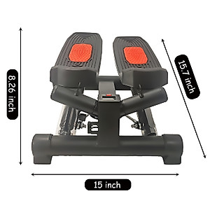 Steppers for Exercise,Stair Stepper with LCD Monitor,Resistance Bands,Mini Stepper with 300LBS Loading Capacity,Portable Stair Stepper Exercise Equipment for Home Workout (2023 Upgrade)