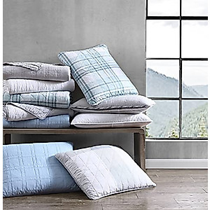 Eddie Bauer - King Quilt Set, Cotton Reversible Bedding with Matching Shams, Medium Weight Home Decor (Boulder Grey, King)