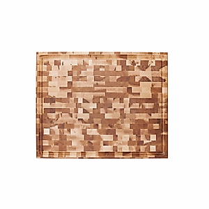 Labell Wood Cutting Boards - Large Canadian Maple Butchers Chopping Block with Juice Groove for Meats, Vegetables, Fruits, and Cheeses - Perfect for Carving, Serving, & Charcuterie (16" x 20" x 1.5")