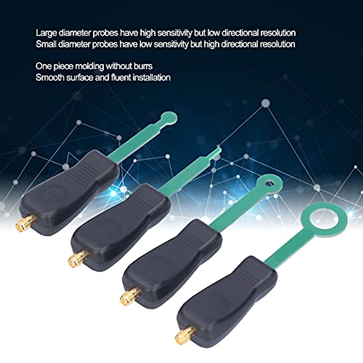 Kadimendium 4Pcs Near Field Probe EMI EMC Pre Certified Magnetic Field Test Tool Magnetic Field Probes Set 30MHz‑3GHz KCR20B Magnetic Field Antenna