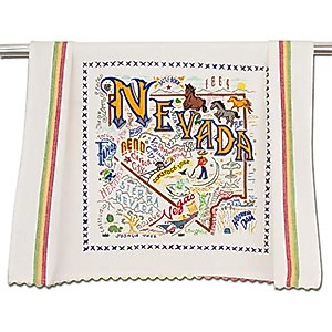 Catstudio Nevada Dish Towel - U.S. State Souvenir Kitchen and Hand Towel with Original Artwork - Perfect Tea Towel for Nevada Lovers, Travel Souvenir