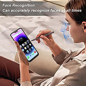 VINGVO 6.53 Inch Smartphone, 8GB and 64GB 100-240V Face Recognition Ultra Thin 4G Mobile Phone 6000mAh Battery Dual SIM Dual Standby for Android (US Plug)