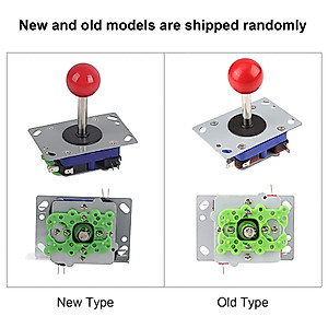 OKJHFD Arcade Joystick, 2/4/8 Way Game Joystick Ball, Competition Style Long Handle, USB, For Arcade Gaming Cabinet & Fighting Consoles