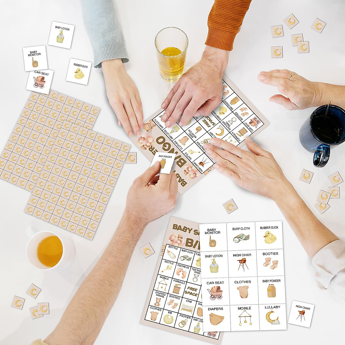 Ziyouza Balloons Bear Bingo Games, 24 Players Bingo Games for Gender Reveal Party Family Party Activity -10